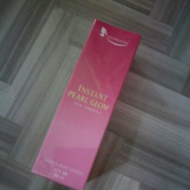 NURRAYSA PENGHABISAN STOK!! instant pearl glow body lotion | Shopee ...