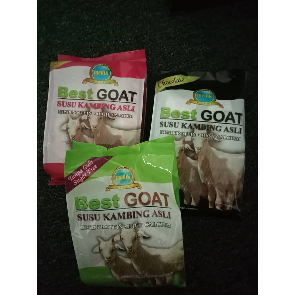 susu kambing best goat(susu asli,strawberry,coklat) 21gm | Shopee Malaysia
