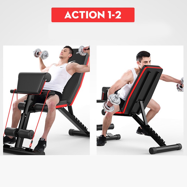 Full-body multi-purpose weightlifting chair Can practice all groups of ...