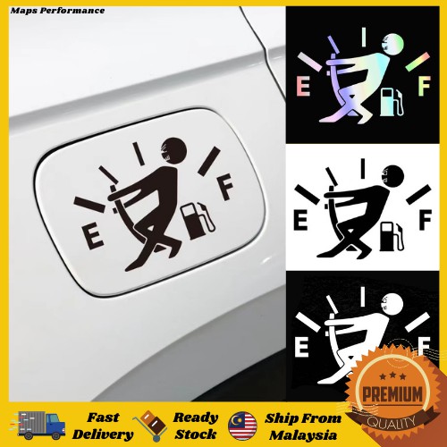 Gas Fuel Gage Empty Car Sticker Window Reflective Sticker Decal Body ...