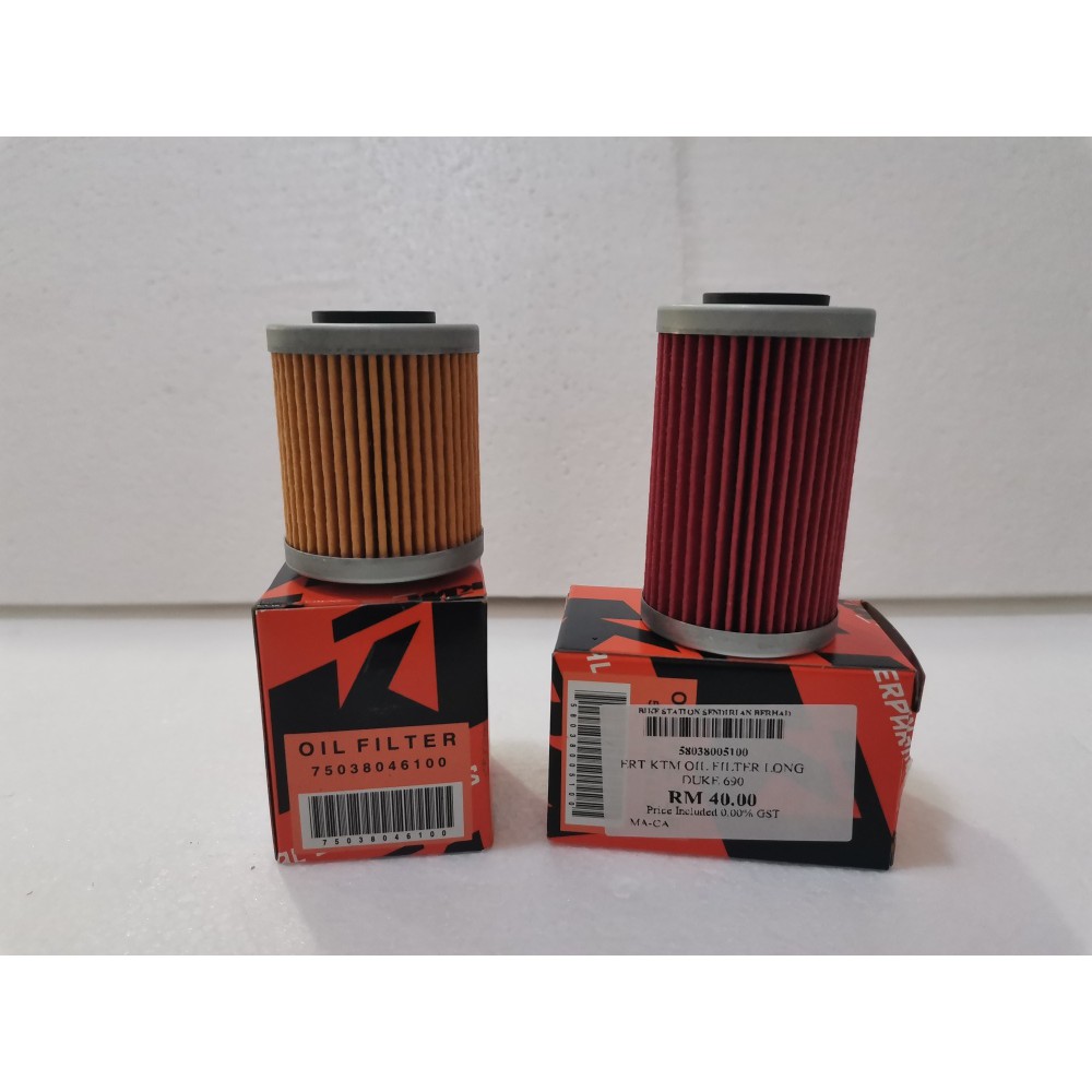 KTM DUKE 690 ,ENDURO 690 OIL FILTER ORGINAL POWER PARTS 1SET | Shopee ...