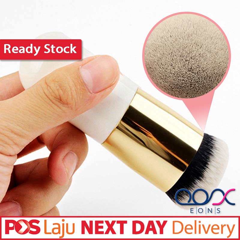 EASY CLEAN Aluminium Tube Bristled Beauty Brush Round Head Handle ...