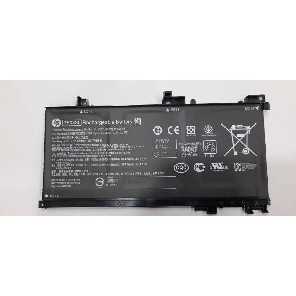 HP ORE BATTERY MODEL.TE03XL HP PAVILION 15 UHD TE03XL HSTNN-UB7A 11.55V ...