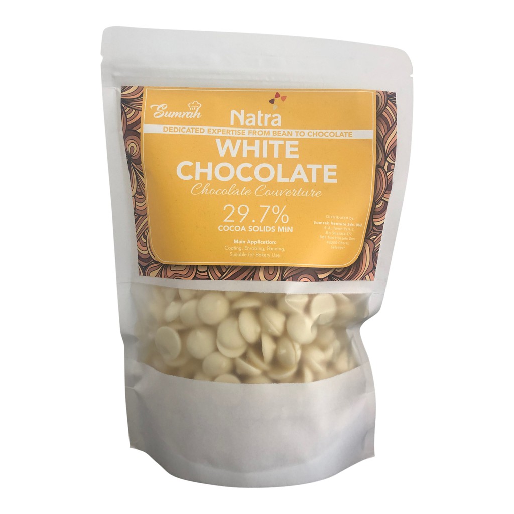 NATRA White Chocolate Couverture 29.7% Cocoa (500 Gram) | Shopee Malaysia