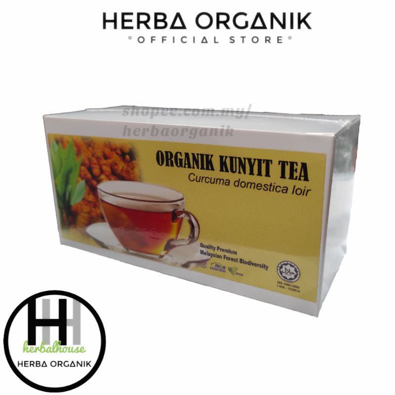 ℍ𝕖𝕣𝕓𝕒𝕆𝕣𝕘𝕒𝕟𝕚𝕜 TEH KUNYIT / ORGANIC TUMERIC TEA 30 UNCANG | Shopee Malaysia