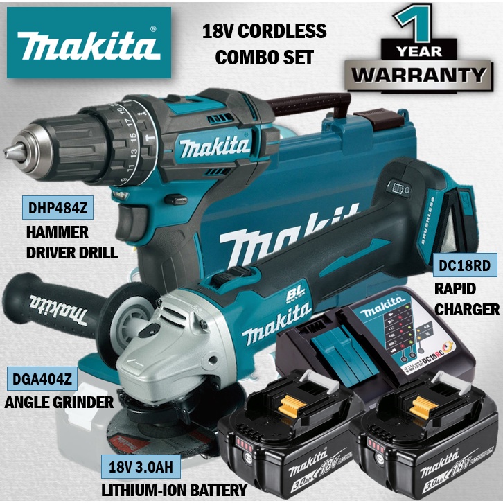 MAKITA 18V LXT Year-end Combo Set RM1799 ( DHP482RFE 18V Cordless ...