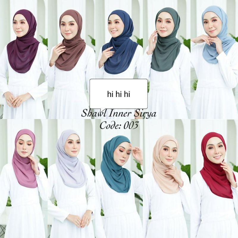 souk instant shawl hedaya, style, Syria lembut sejuk | Shopee Malaysia