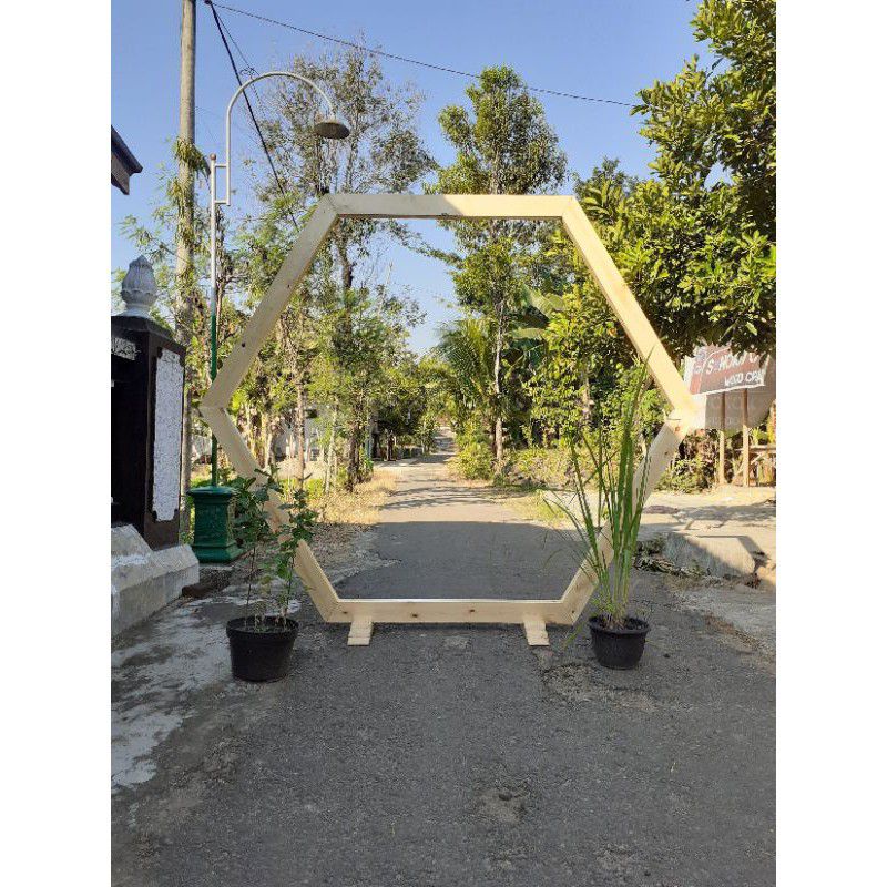 Hexagonal Premium backdrop solid hexagon backdrop | Shopee Malaysia