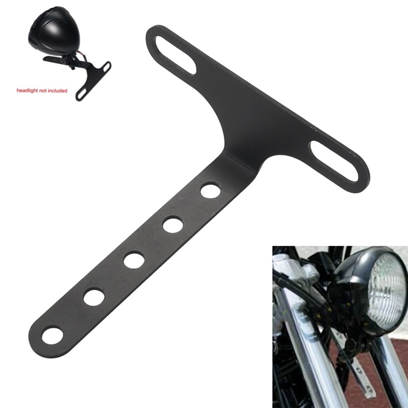 Motorcycle Black Headlight Bracket Adjustable Holder For Harley ...