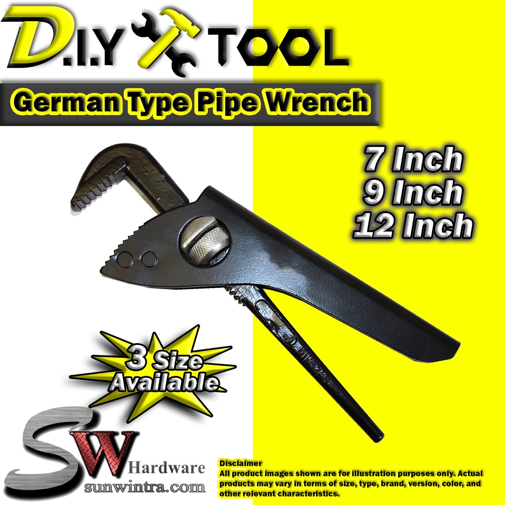 SW Hardware [Heavy Duty] German Type Pipe Wrench G-Type Pipe Wrench ...
