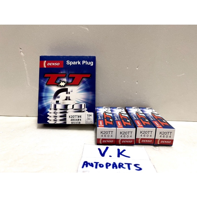 DENSO TT SPARK PLUG K20TT 4604 4PCS CAMRY Estima Altis Vios Avanza ...