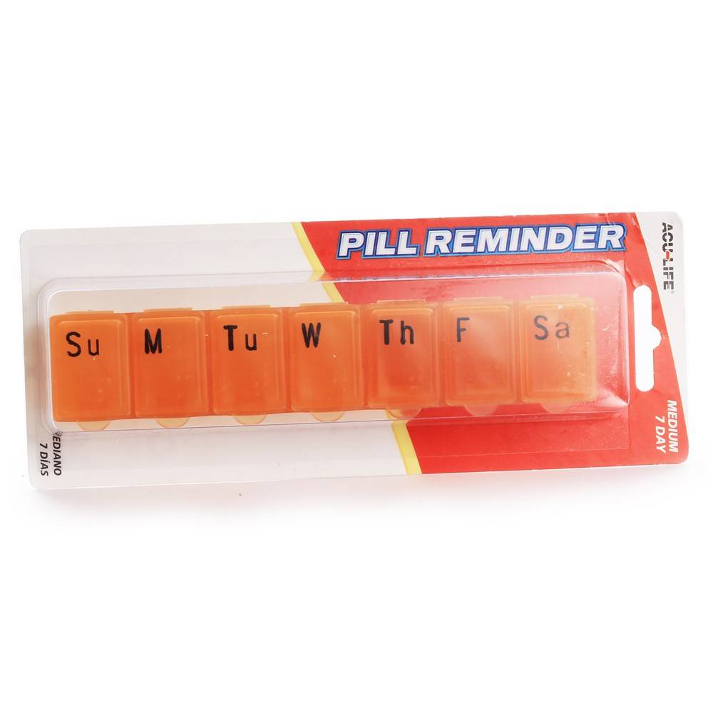 ACU-LIFE Pill Reminder Medium 7 Day Pill Box (Colour May Vary) | Shopee ...
