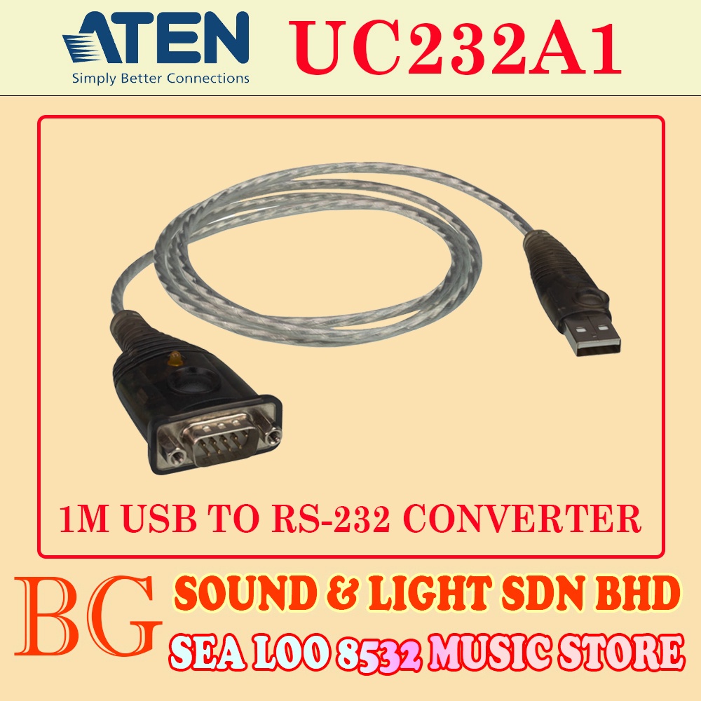 ATEN UC232A1 / UC-232A1 1M USB TO RS-232 CONVERTER | Shopee Malaysia