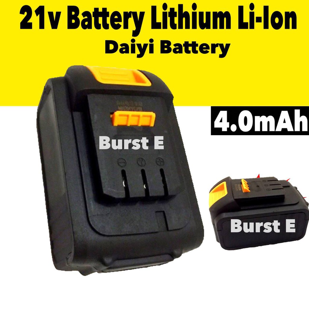 21v Battery Daiyi 4000mAh Lithium Li-ion Burst E Shop Can Use In Hammer ...