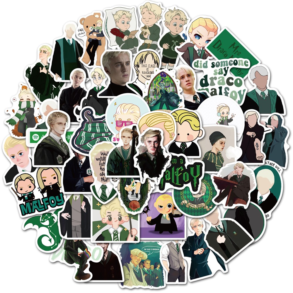 50pcs Draco Malfoy Sticker Waterproof graffiti stickers for DIY ...