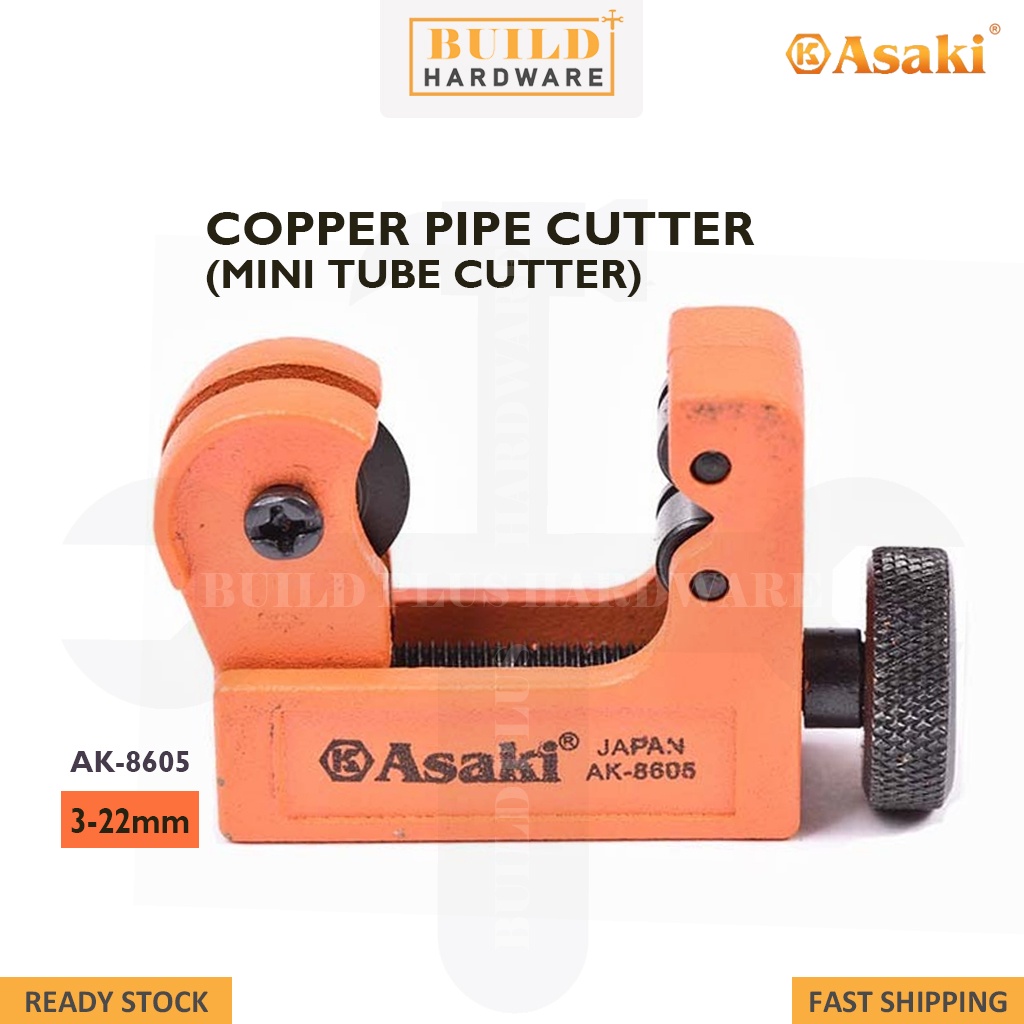 ASAKI High Quality Copper Pipe Cutter 3-22mm AK-8605 Mini Tube Cutter ...