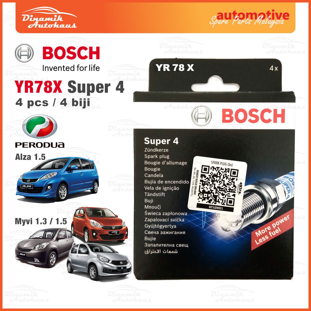 Perodua Alza Myvi SE Lagi Best Icon Year 2008 To 2017 Car Spark Plug ...