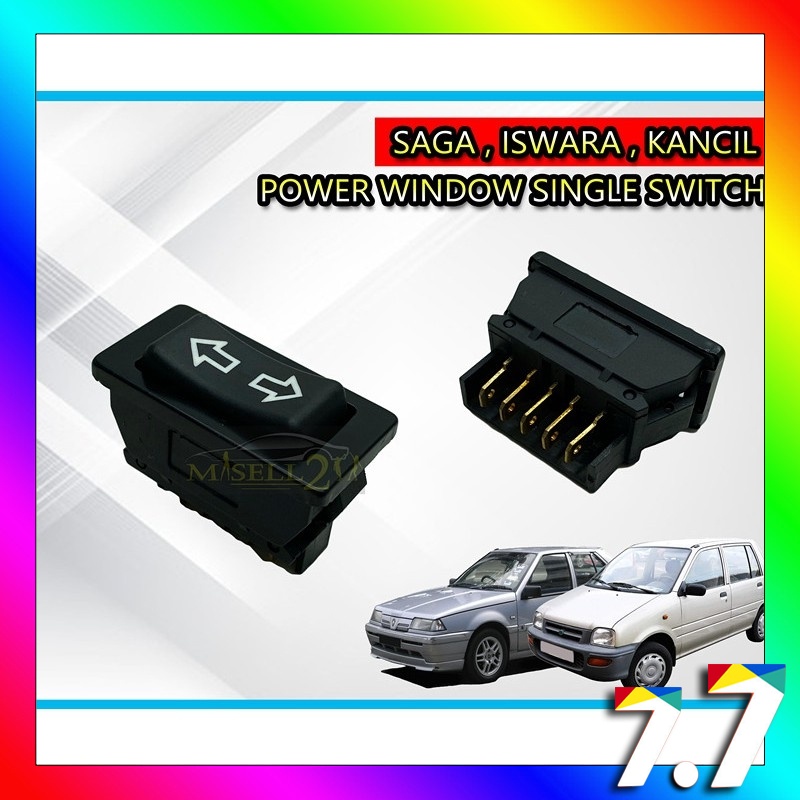 Proton Saga Old / Perodua Kancil 5 Pins Sub Single Power Window Switch ...