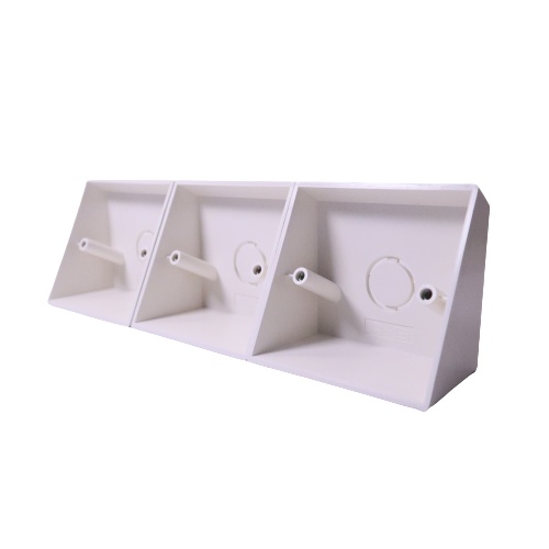 R & B PVC Angle Base PVC Angle Box (45 degree) - 1 Gang 3" x 3" / 2 ...