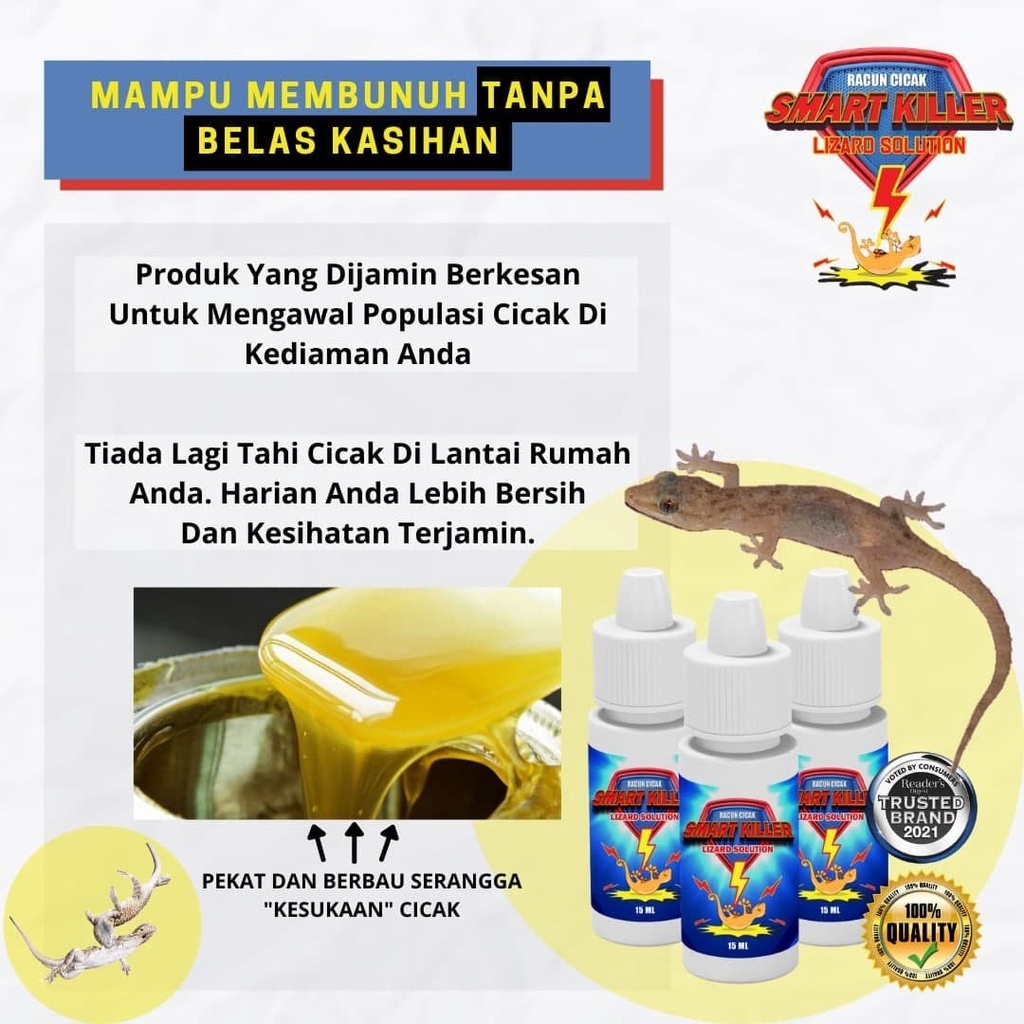 SMART KILLER POISON FOR LIZARDS/RACUN CICAK | Shopee Malaysia