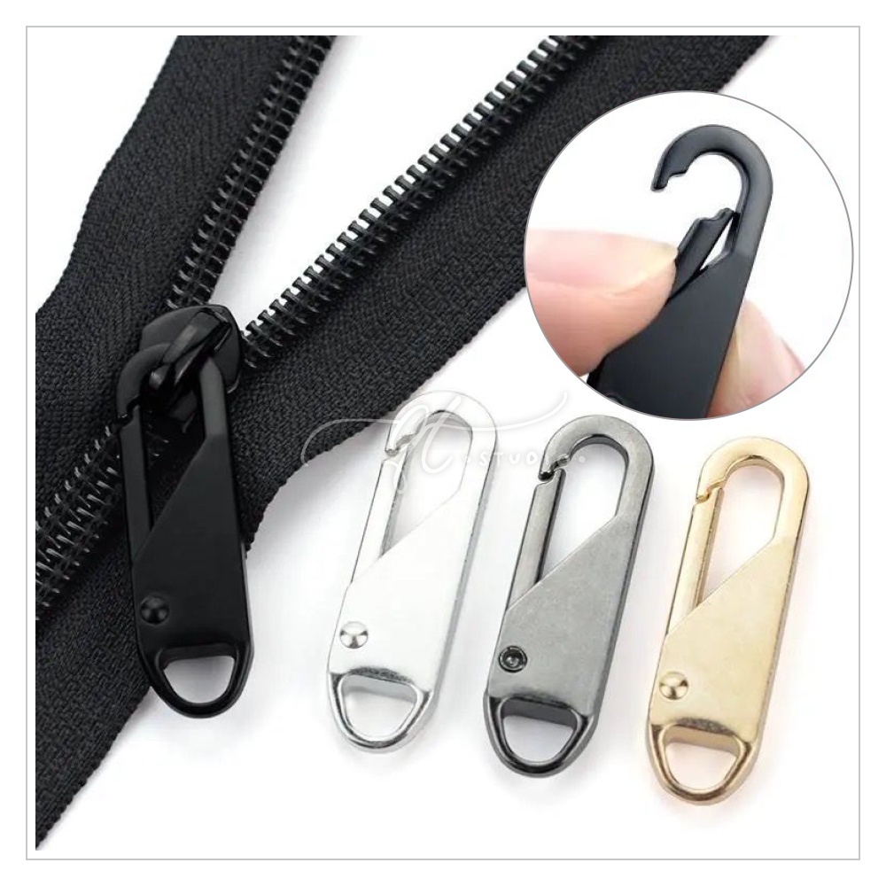 Zip Replacement Zipper Pull Tab / Removable Zip Repair Zip Rosak Ganti ...