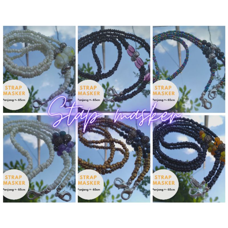 Strap Mask Bead2 Stone Length 60cm | Shopee Malaysia