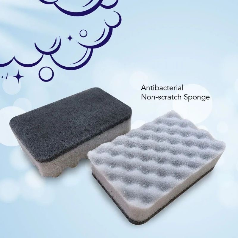 COSWAY - Antibacterial Non-Scratch Sponge (Pack of 2) | Shopee Malaysia