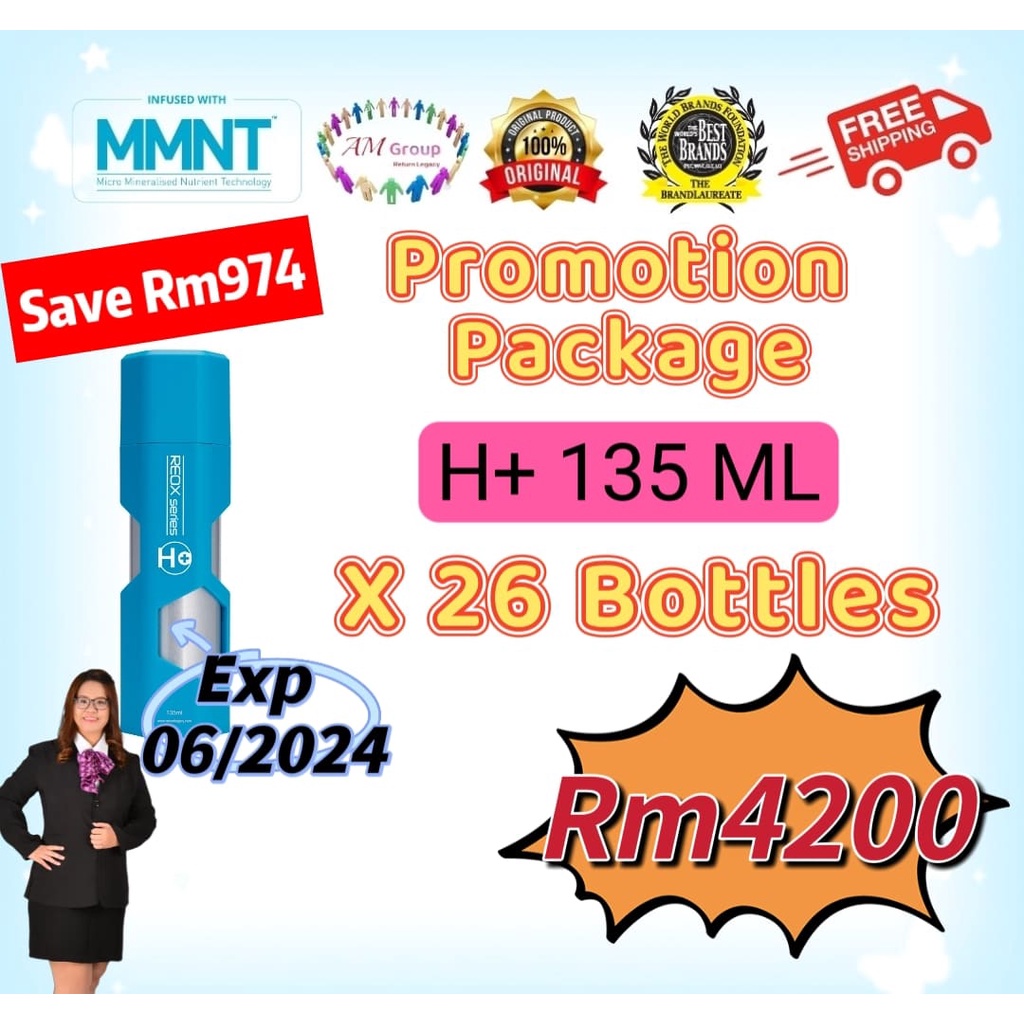 returnlegacy 低门槛LP加盟优惠配套26bottles X 💯 Original 2° REOX Series H+ NEW 135 ML hplus Return Legacy ...