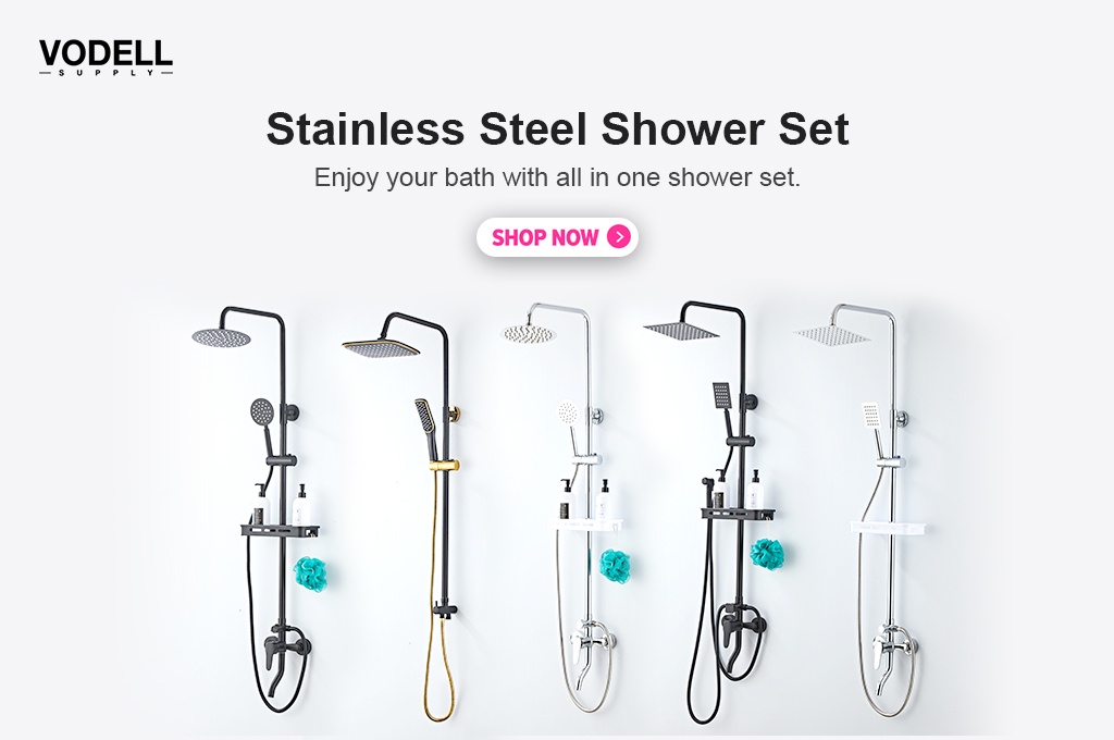 VODELL 304 Stainless Steel 4in1 Digital Shower Set Bathroom Mixer ...