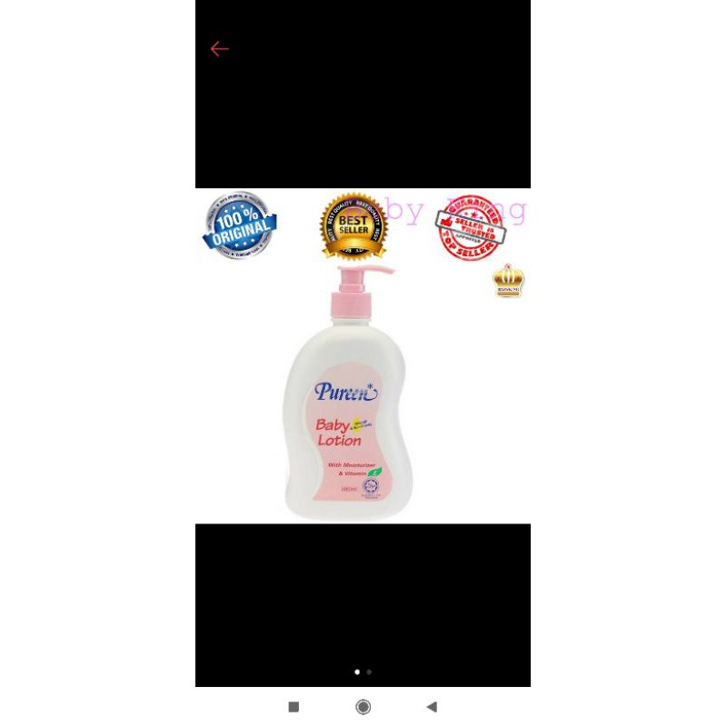 🔥OFFER OFFER🔥 Pureen baby lotion botol besar 500ml preloved | Shopee ...