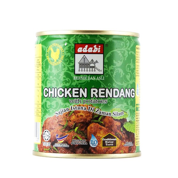 ADABI CANNED CHICKEN RENDANG/KURMA 280G | Shopee Malaysia