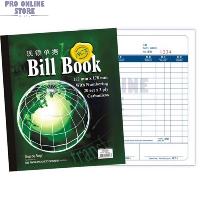 Carbonless Bill Book (20 sets x 3 ply) | Shopee Malaysia