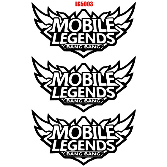 Sticker A5 - Game Logo PUBG Mobile Legend Counter Strike Call of Duty ...