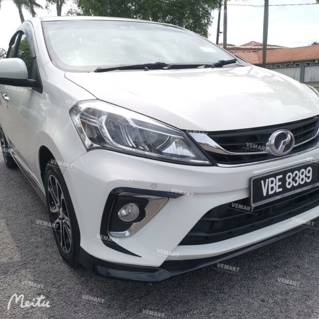 Vemart perodua myvi gen3 gm3 2018-2021 amg front bumper canard trim ...