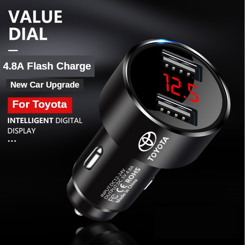 Toyota MINI Car USB Charger 4.8A/QC4.0 Fast Charging Suitable for ...