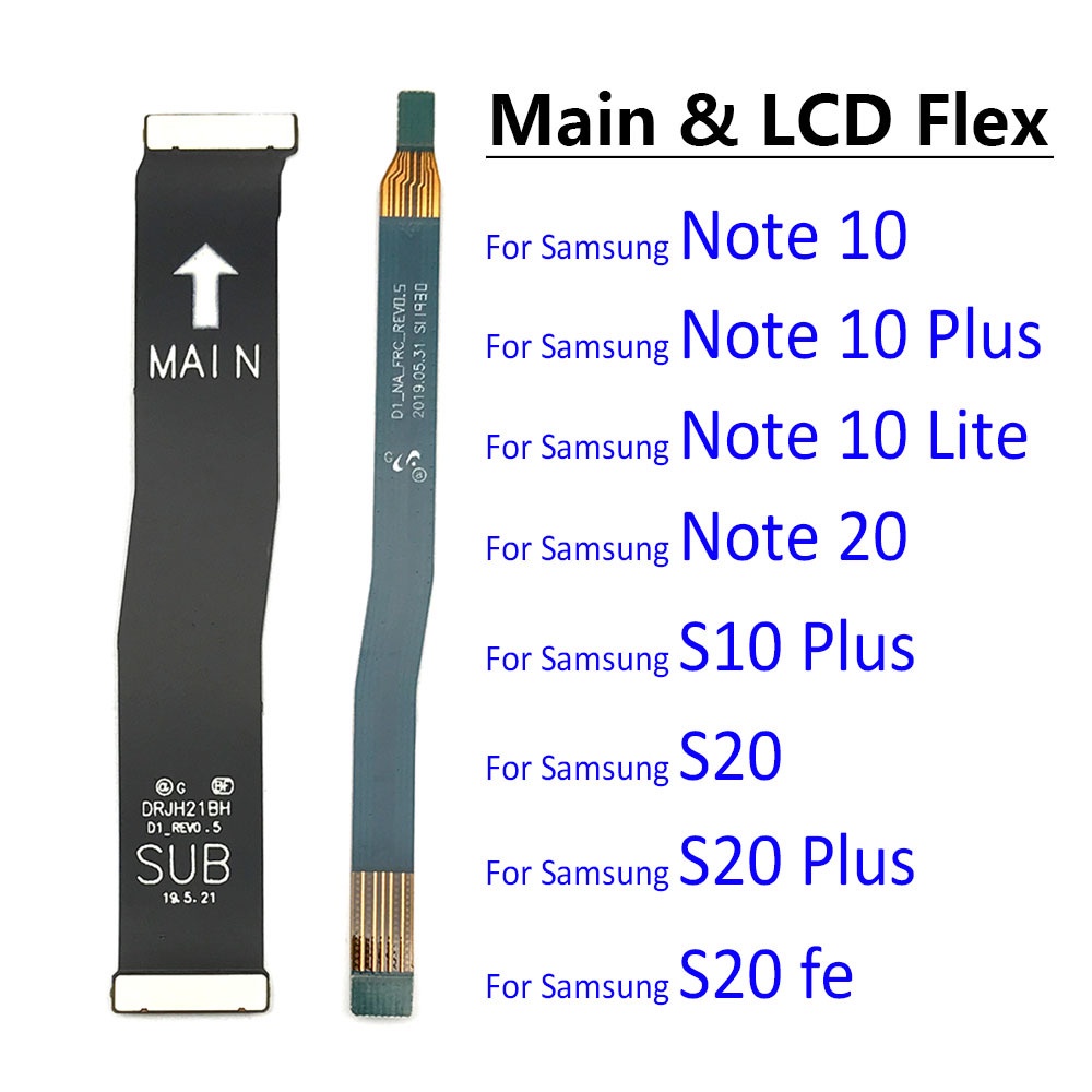 Main Flex Cable For Samsung Note 10 Lite Note 20 S10 Plus S20 Fe Ultra ...
