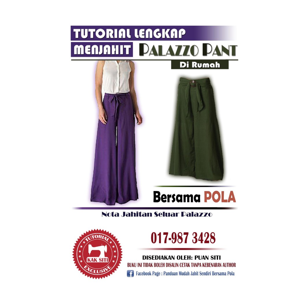 (BEST NOTA JAHIT MUDAH) PALAZZO - DVD + POLA | Shopee Malaysia