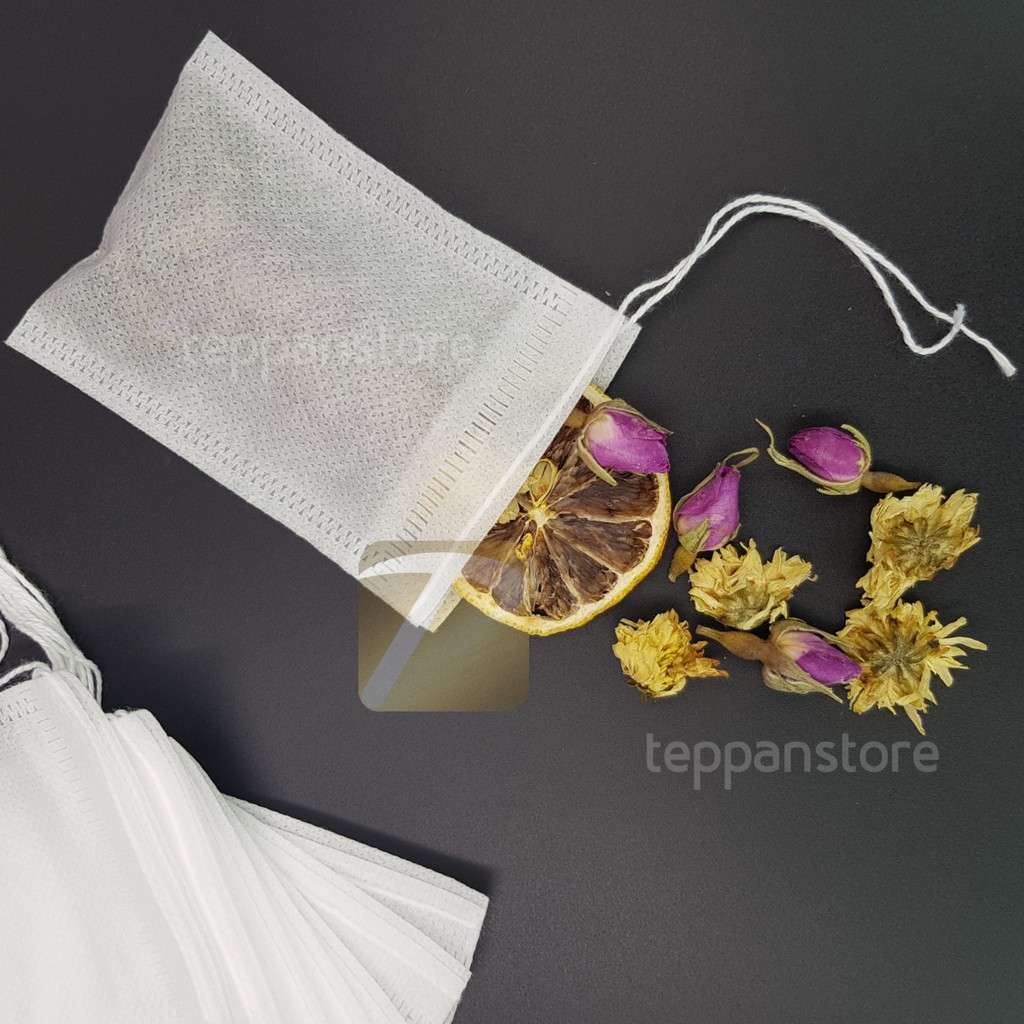 [7 x 9cm] Empty Filter Tea Bag 100pcs (with string) | 空滤茶袋 Teh Beg ...