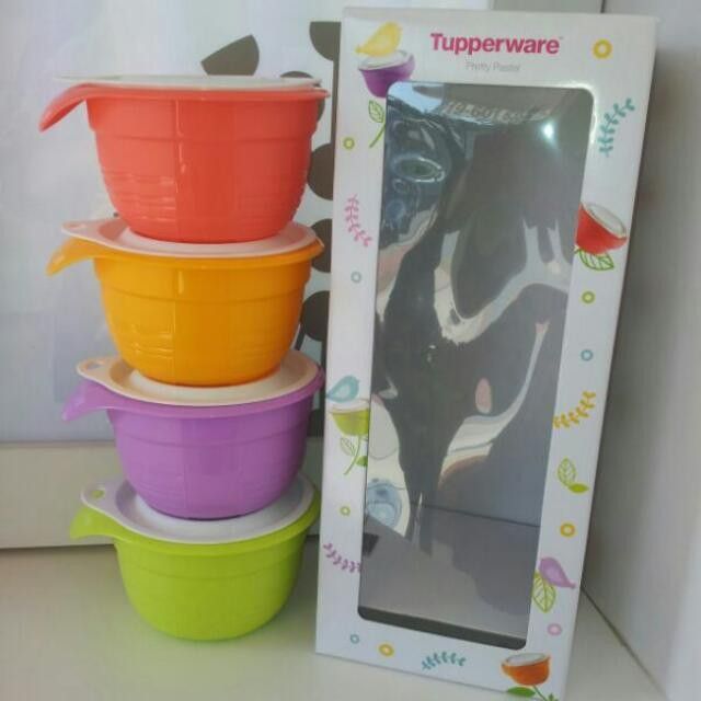 Tupperware pretty pastel 650ml x 4pcs | Shopee Malaysia