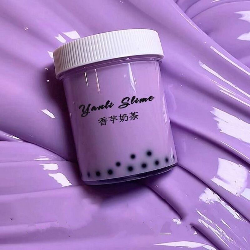 【Ready stock】Taro MilkSlime Glossy slime Taro Pearl Slime Foaming Slime ...