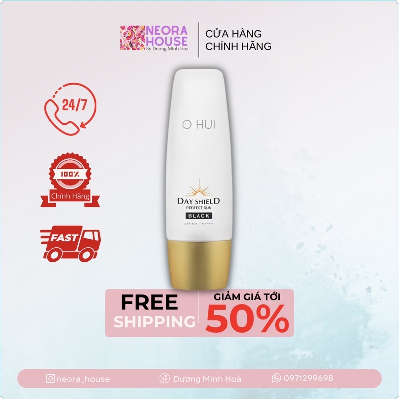 Ohui Perfect Sun Black Sunscreen SPF50 + / PA ++++ 50ml | Shopee Malaysia