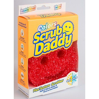 Scrub Daddy Colors FlexTexture Scrubber Red Sponge | Shopee Malaysia