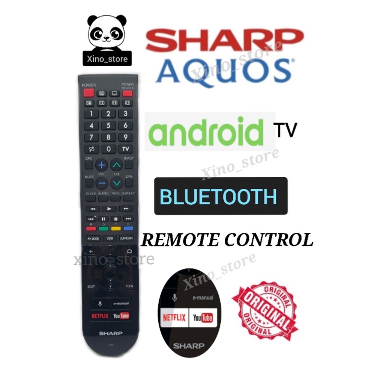 ORIGINAL SHARP ANDROID SMART TV REMOTE CONTROL GB238WJSA GB238 ...