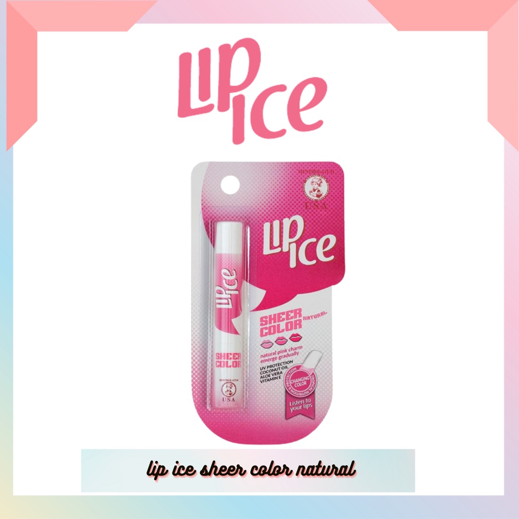 Lip Ice Sheer Color Natural | Shopee Malaysia Lip Ice Sheer Color Natural | Shopee Malaysia