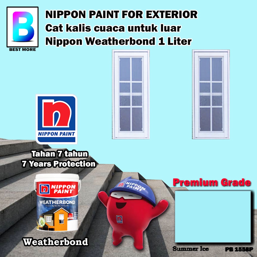 Nippon Paint Weatherbond Exterior collection 1 Liter Laid Back 1056P ...