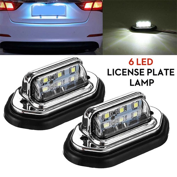 Universal 24V 6LEDs Truck Number Plate Light License Plate Light ...