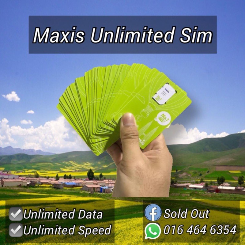 MAXIS SIM UNDERGROUND‼️UNLIMITED DATA AND SPEED‼️NO CONTRACT‼️PROMO ...
