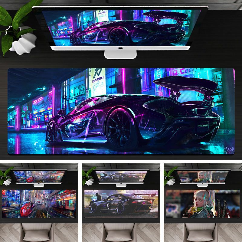 【80*30*0.3cm】Big mouse pad Logitech ‖ Naruto ‖ Cyberpunk Anti-slip ...