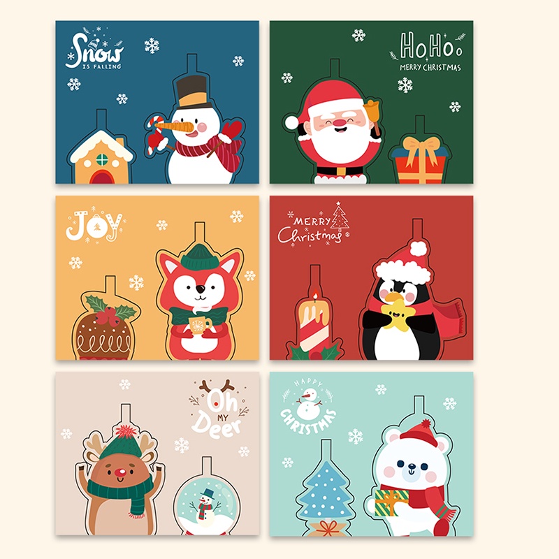 Creative Cartoon 3D Christmas Message Card with Envelope Pop-Up Holiday ...
