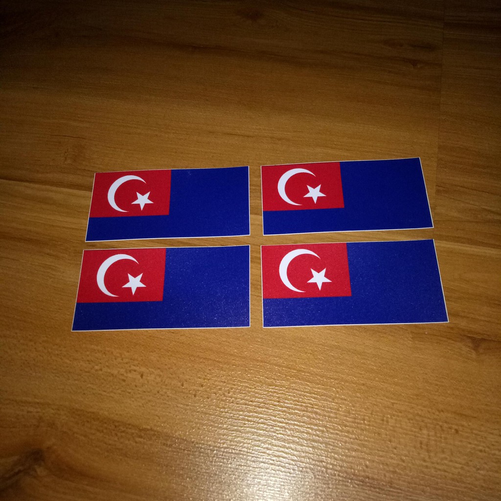 Negeri Johor Malaysian State flag sticker inkjet print | Shopee Malaysia